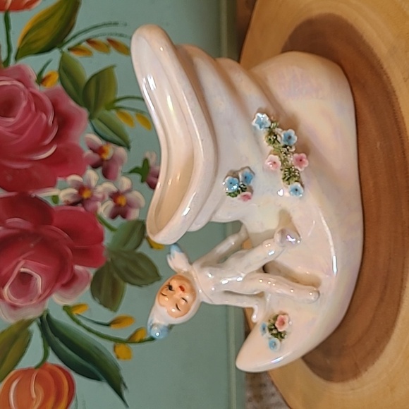 Lefton | Other | Lefton Iridescent Winking Pixie Elf Planter | Poshmark